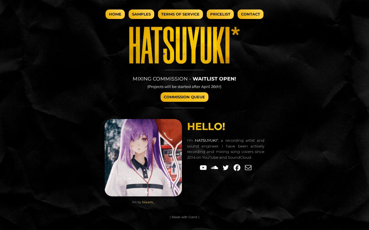 HATSUYUKI*'s Mixing Commission